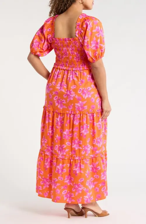 SUGARLIPS Floral Cotton Maxi Sundress