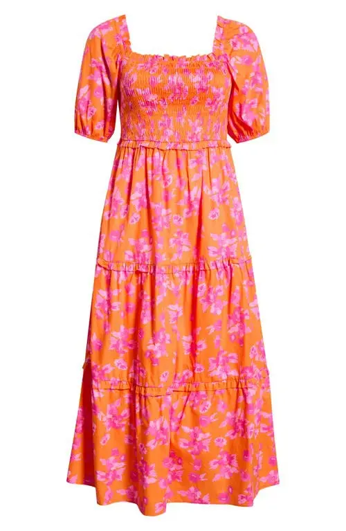 SUGARLIPS Floral Cotton Maxi Sundress