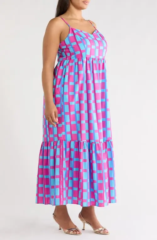 SUGARLIPS Brush Cabana Flowy Maxi Dress