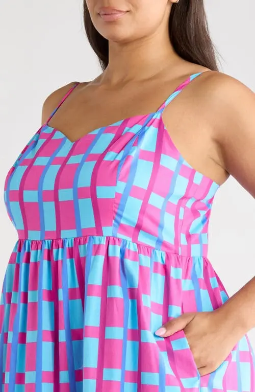 SUGARLIPS Brush Cabana Flowy Maxi Dress