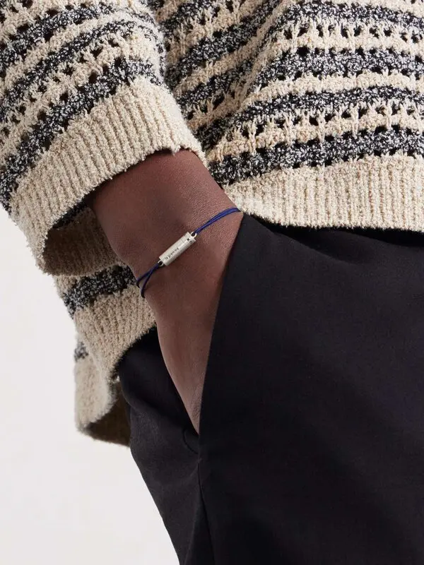 Le Gramme 5g Sterling Silver Woven Bracelet