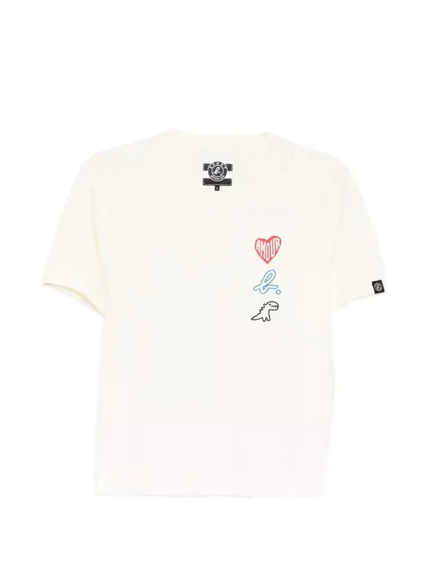 AGNES B. Graphic Print T-shirt - Neutrals