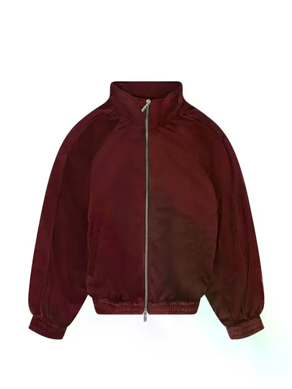 Rhude Velvet Zip-up Track Jacket - Red