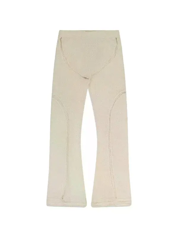 Rhude Flared Knitted Trousers - Neutrals
