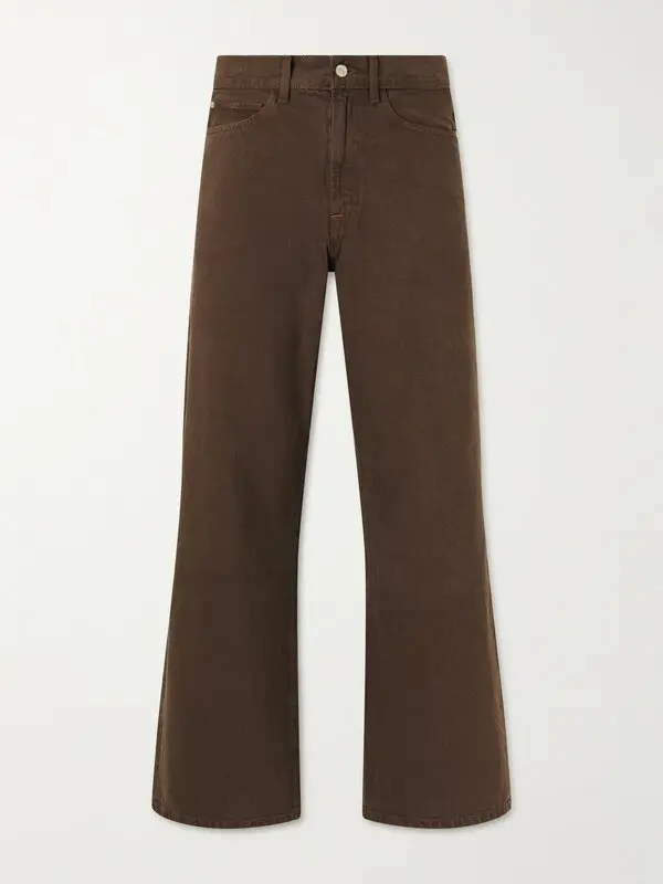 THE ELDER STATESMAN Wide-leg Organic Jeans - Brown