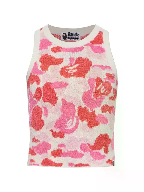 A BATHING APE Camouflage-pattern Tank Top - Neutrals