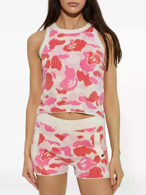 A BATHING APE Camouflage-pattern Tank Top