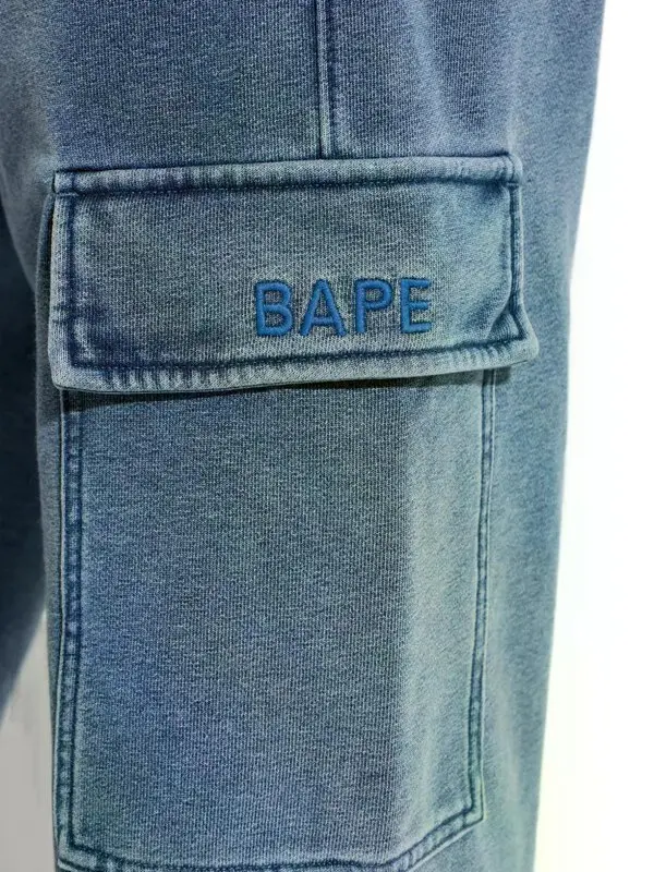 A BATHING APE Logo-embroidered Cargo Pants