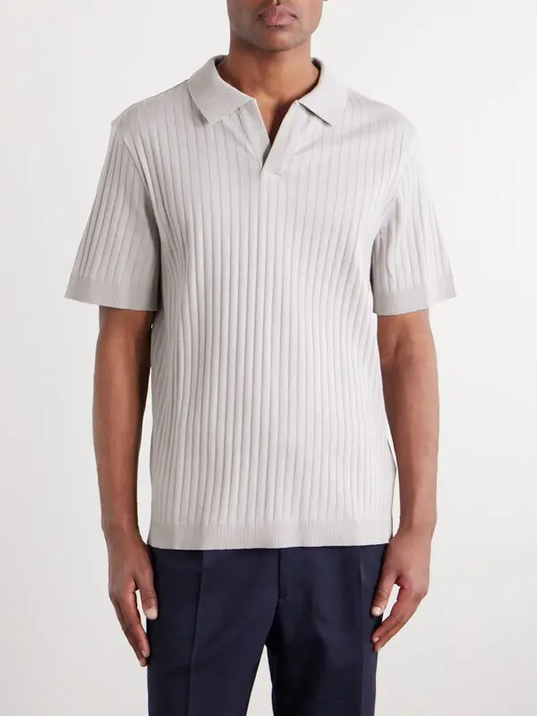 Mr P. Knitted Cotton Polo Shirt