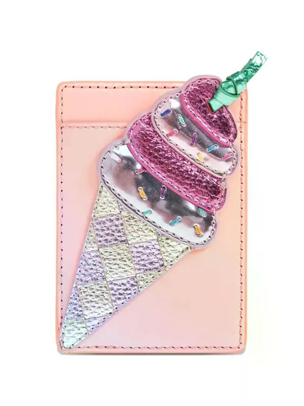 Kurt Geiger Ice-cream Appliqué Card Holder - Neutrals