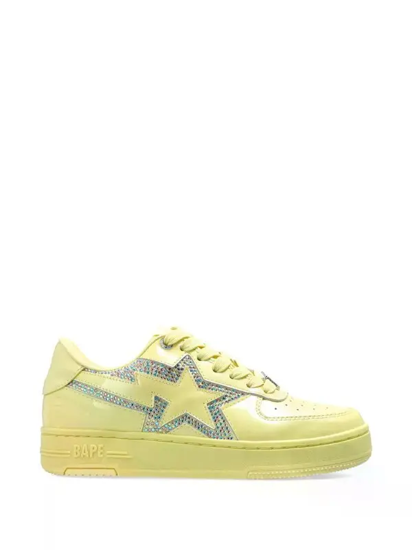 A BATHING APE Sta Leather Sneakers - Yellow