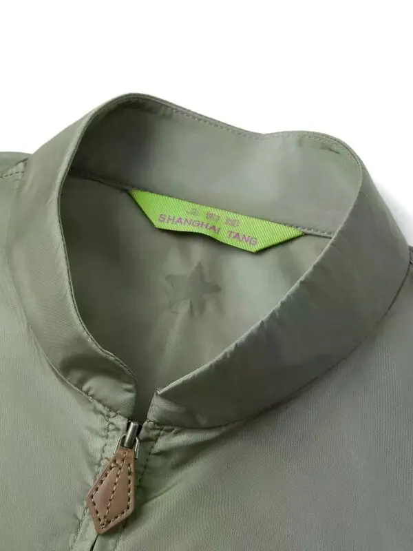 Shanghai Tang Asymmetric Windbreaker Jacket - Green