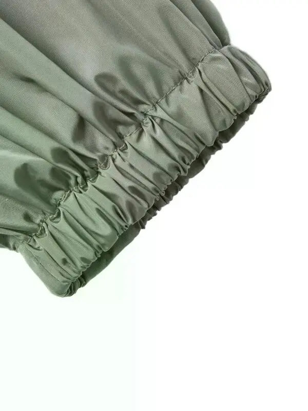Shanghai Tang Asymmetric Windbreaker Jacket - Green