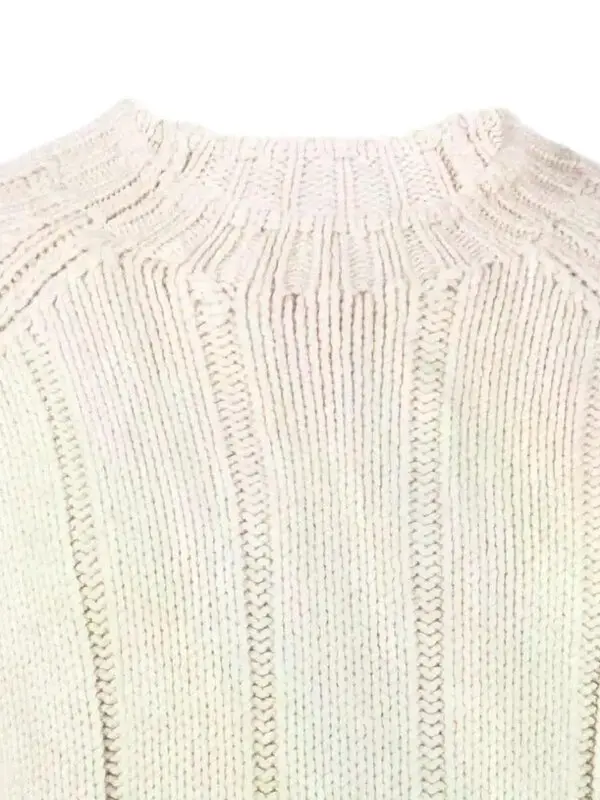 Brunello Cucinelli Ribbed Knit Sweater - Neutrals