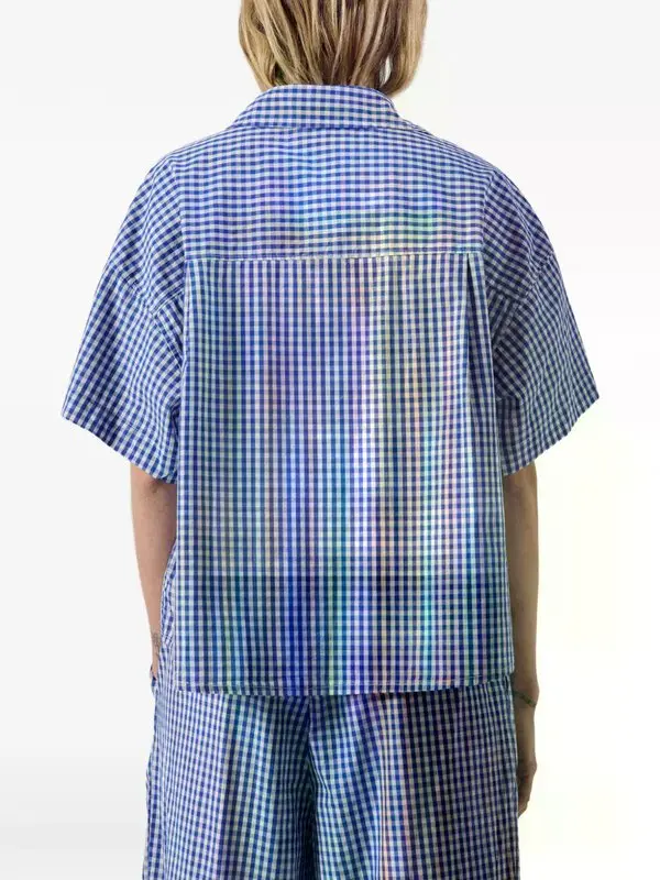 American Vintage Gingham Check Short-sleeve Shirt