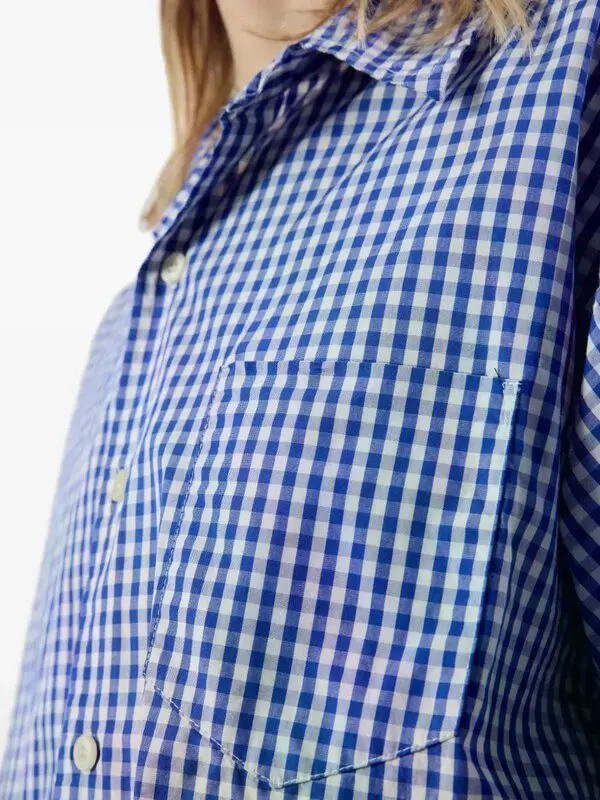 American Vintage Gingham Check Short-sleeve Shirt