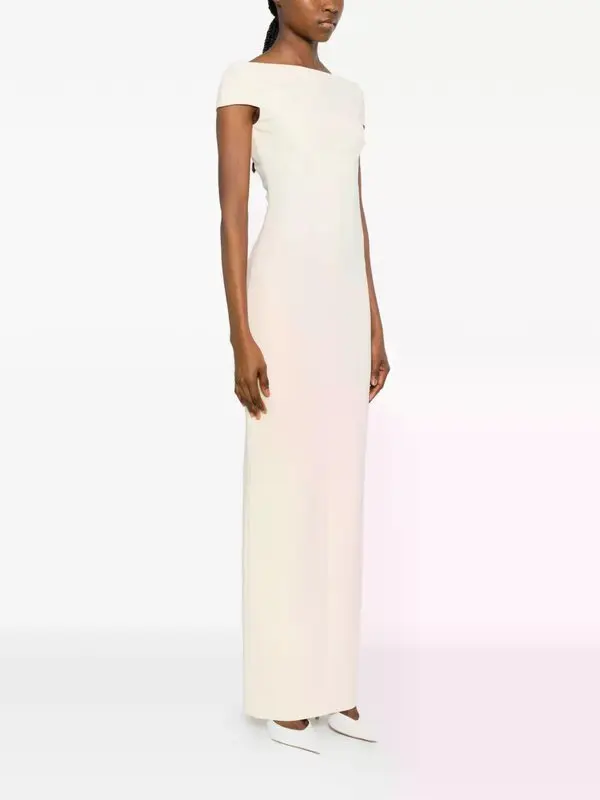 Solace London Kyra Off-the-shoulder Maxi Dress - Neutrals