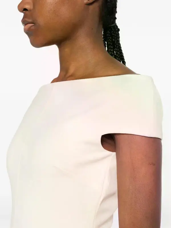 Solace London Kyra Off-the-shoulder Maxi Dress - Neutrals