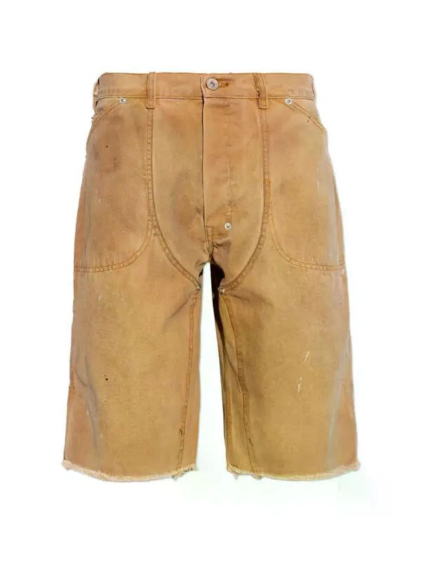 GALLERY DEPT. Branko Paint-splatter Shorts - Brown