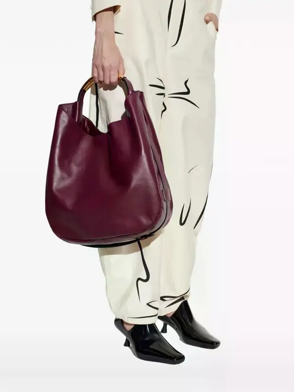 Moschino Handle Me Logo-plaque Tote Bag