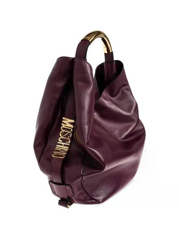 Moschino Handle Me Logo-plaque Tote Bag