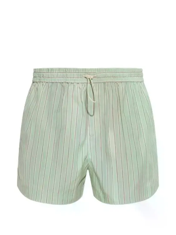 Rag & Bone Striped Marvin Shorts - Green