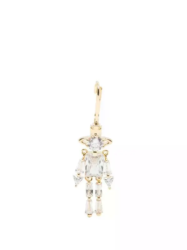 VIVIENNE WESTWOOD Issa Crystal-embellished Earrings - Gold