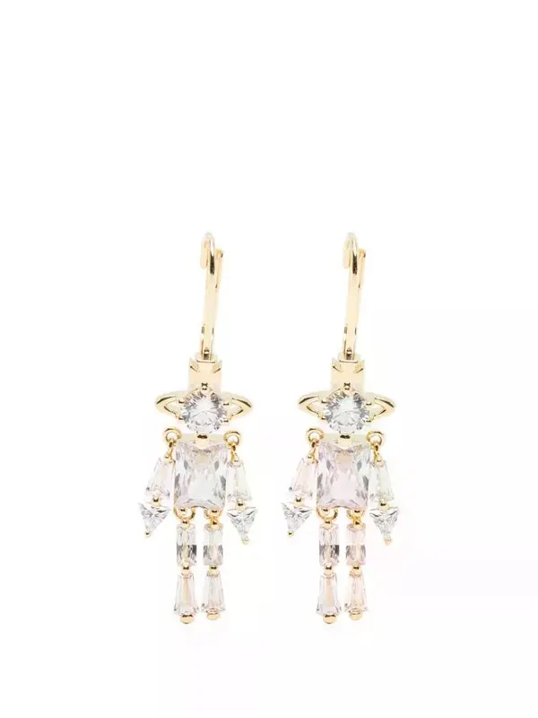 VIVIENNE WESTWOOD Issa Crystal-embellished Earrings - Gold