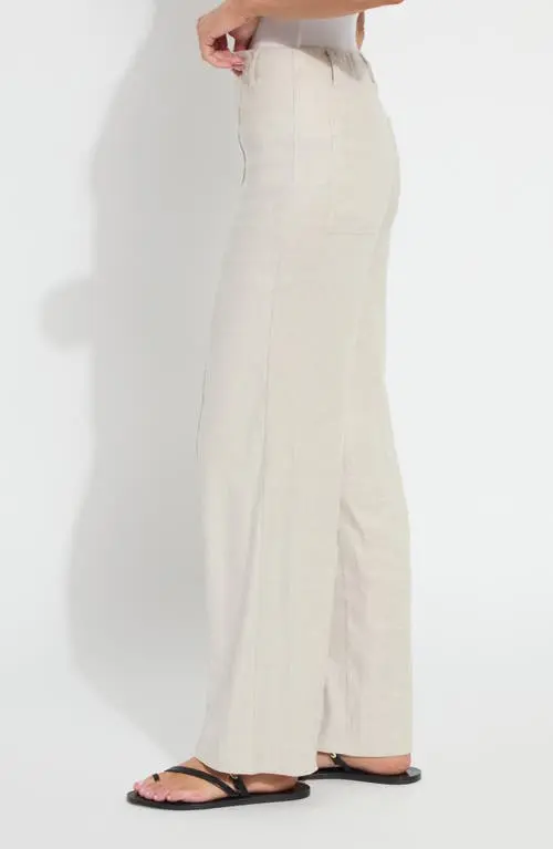 Lyssé Gabriela High-waist Linen-blend Pants