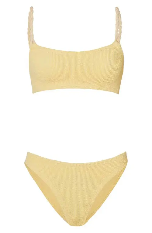Hunza G Phoebe Two-piece Bikini Swimsuit - Butter