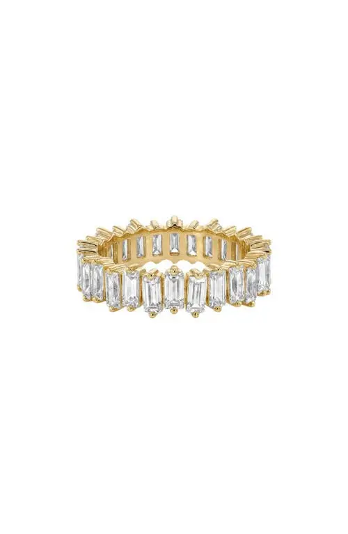 Argento Vivo Cubic Zirconia Baguette Band Ring - Gold