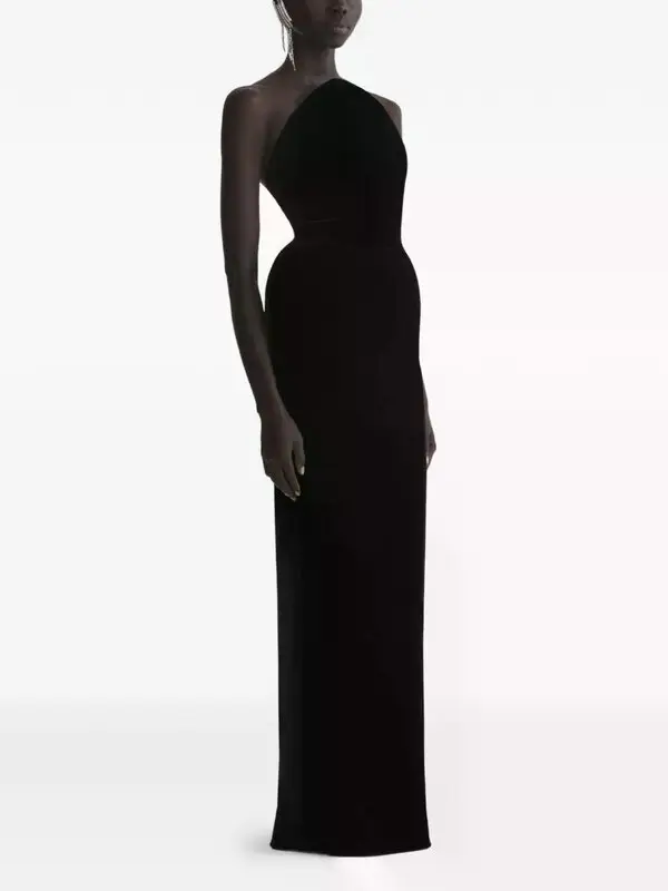 MUGLER Velvet Gown - Black