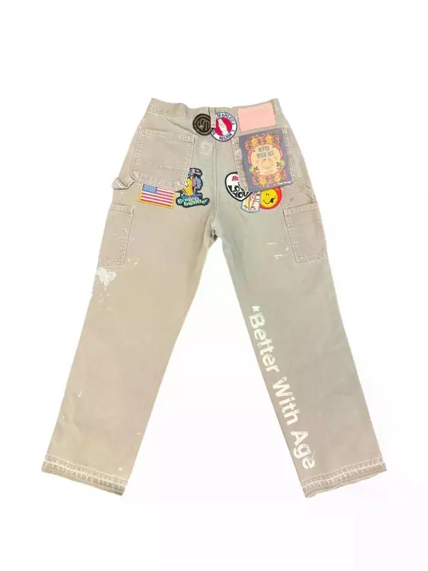 BETTER WITH AGE Carpenter Multi-patch Jeans