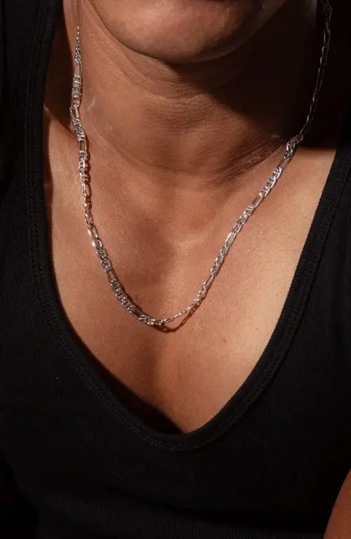 YOJ Plated Figaro Cut Chain Necklace
