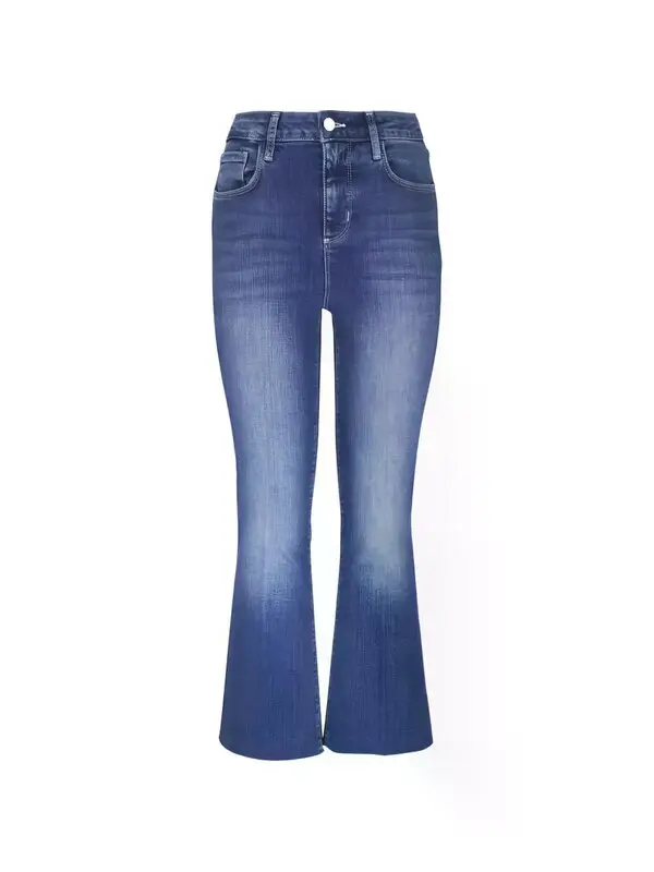 L'Agence Kendra Flared Cropped Jeans - Blue