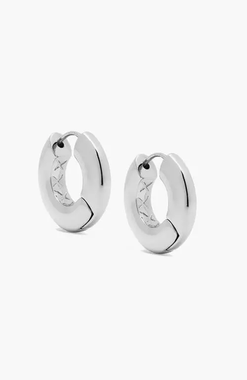 YOJ Sirso Maxi Chubby Hoop Earrings - Silver
