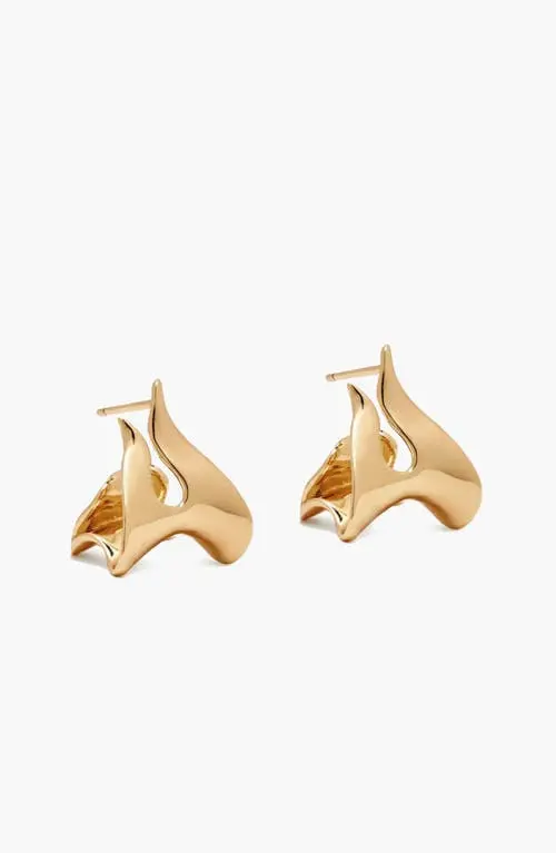 YOJ Claw Double Hoop Earrings - Gold