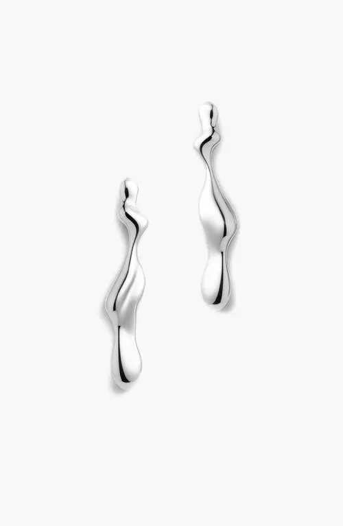 YOJ Magma Drop Earrings - Silver