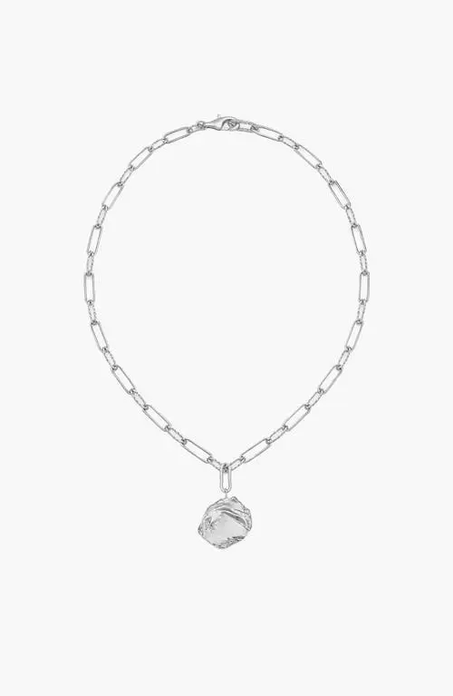 YOJ Molten Plate Pendant Necklace