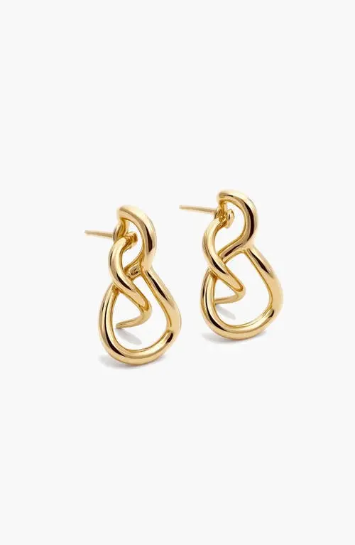YOJ Aura Loop Earrings In 18ct Vermeil