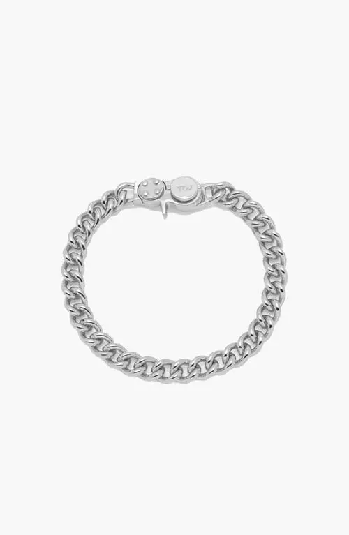 YOJ Loop Curb Chain Bracelet Plated - Silver