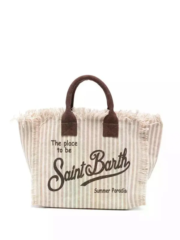MC2 SAINT BARTH Colette Striped Tote Bag - Neutrals