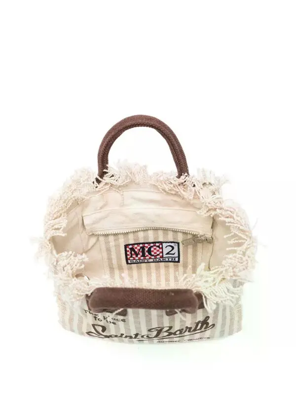 MC2 SAINT BARTH Mini Vanity Striped Tote - Neutrals
