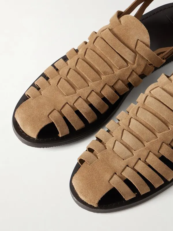 Mr P. Suede Huarache Sandals