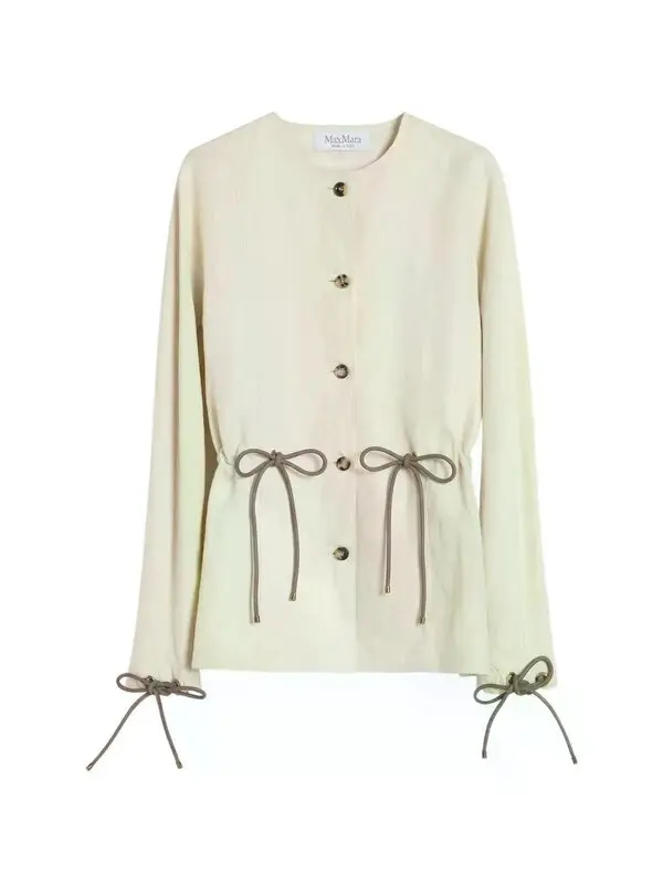 Max Mara Drawstring-waist Jacket - Neutrals