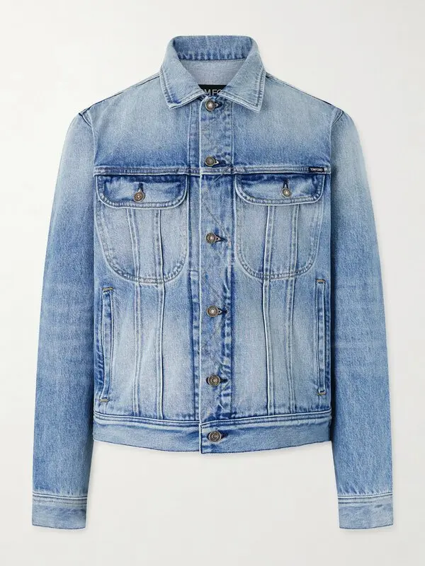 TOM FORD Iconic Denim Jacket - Blue