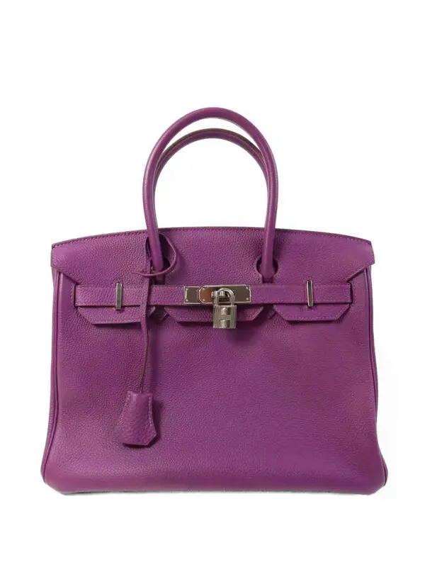 Hermès 30 Birkin Togo-leather Tote Bag - Purple