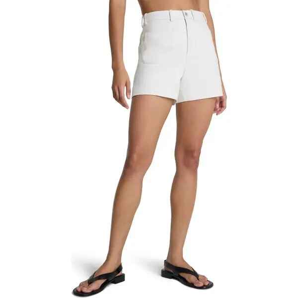 Spanx Supersmooth 5-inch Stretch Twill Shorts - Ivory
