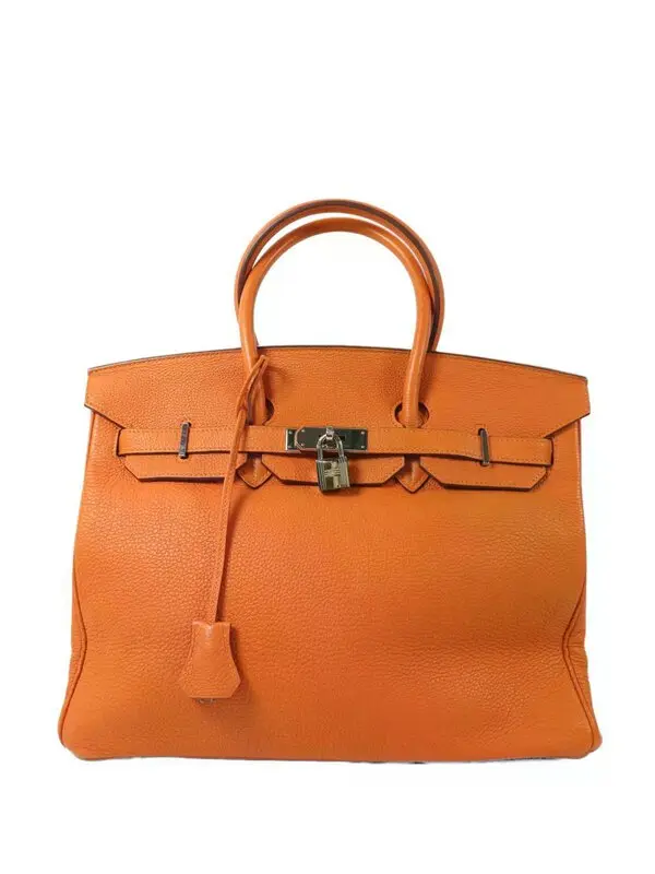 Hermès Birkin 35 Leather Handbag - Orange