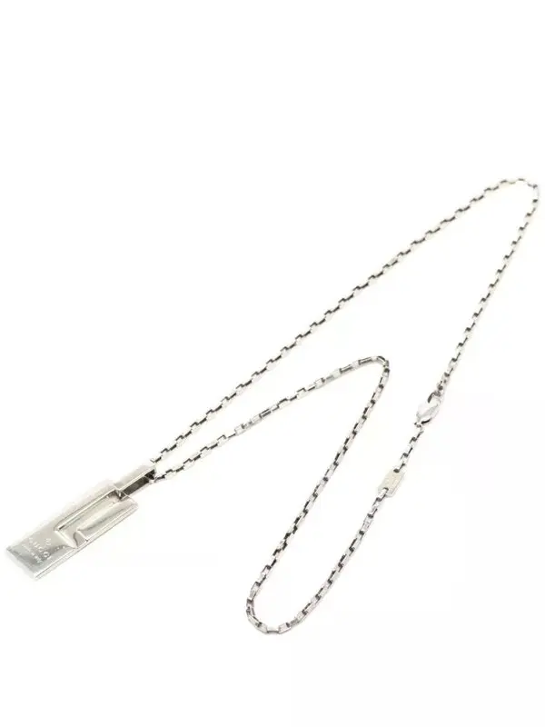 Gucci Sterling Pendant Necklace - Silver